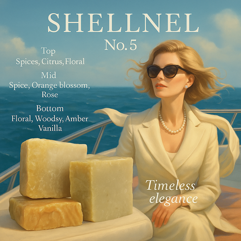 Shellnel No. 5 Soap – Elegant Citrus & Floral Blend | Pasli Pelican ...